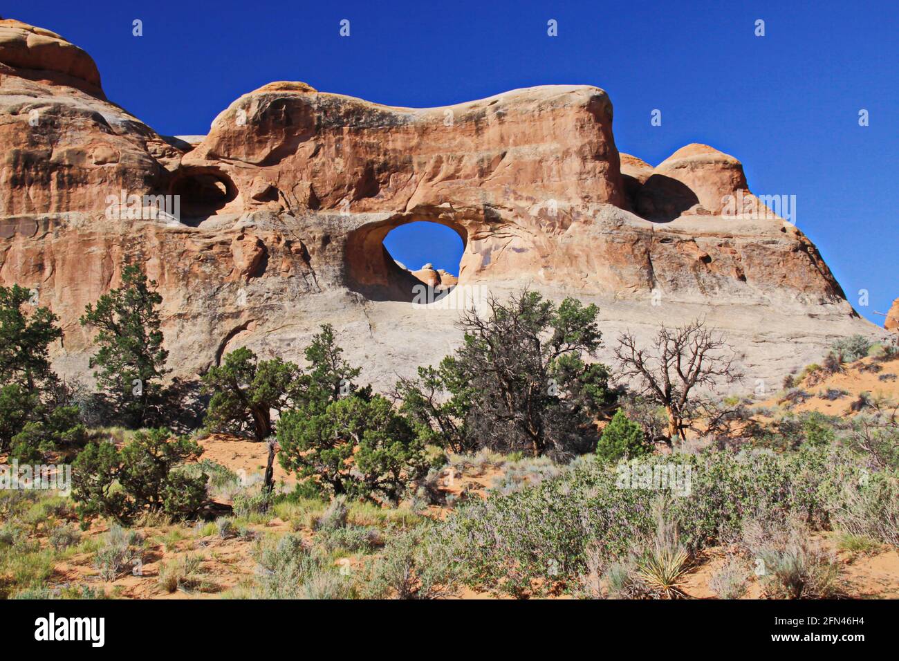 Windows Section of Arches National Park in Utah in the USA Stock Photo ...