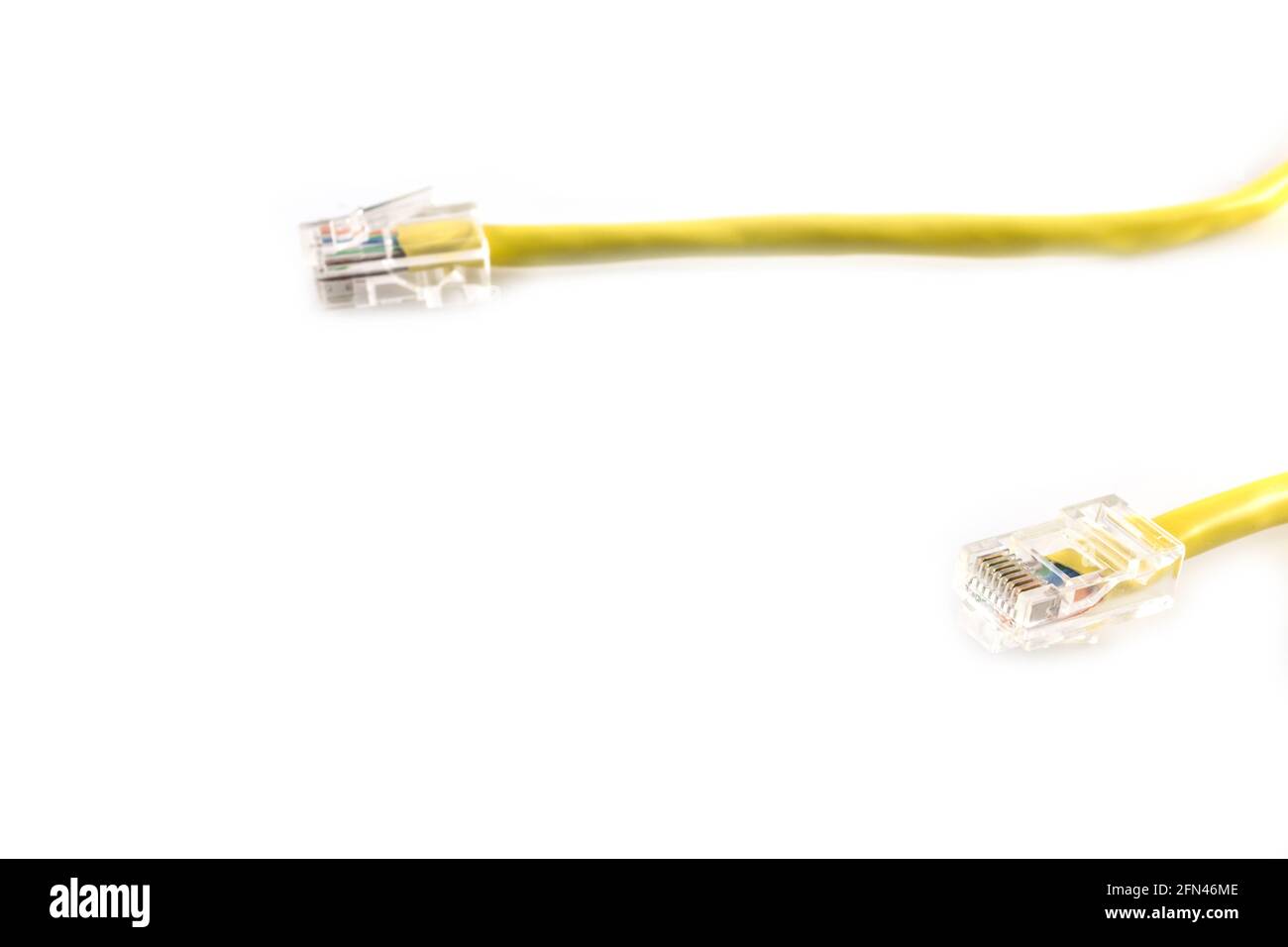 Network internet cable isolated on white background Stock Photo - Alamy