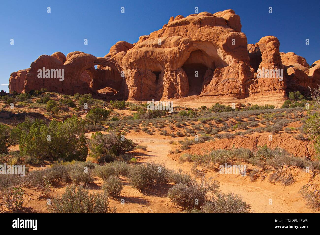 Windows Section of Arches National Park in Utah in the USA Stock Photo ...