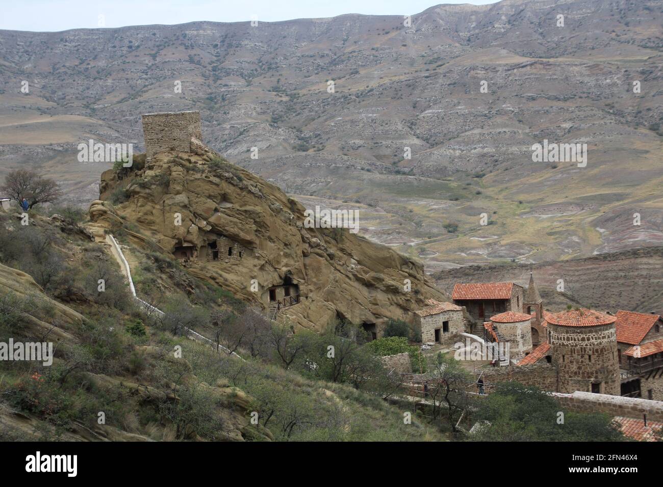 Dawit Garedja Monastery seen from Mount Udabno, Georgia Stock Photo - Alamy