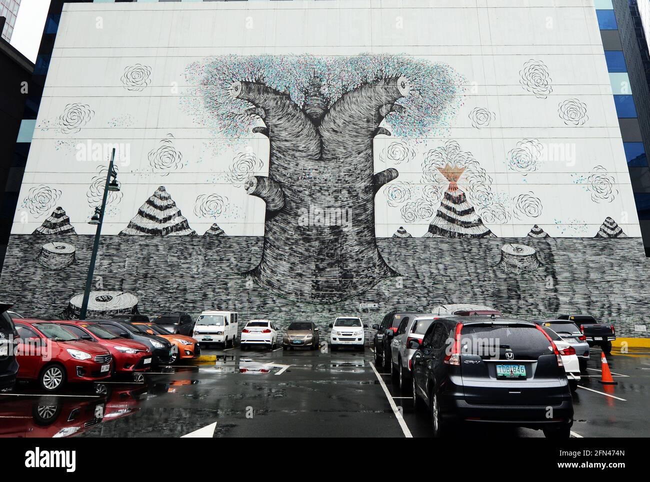 The Heart of God’s Country mural by Andrew Schoultz in Bonifacio Global ...
