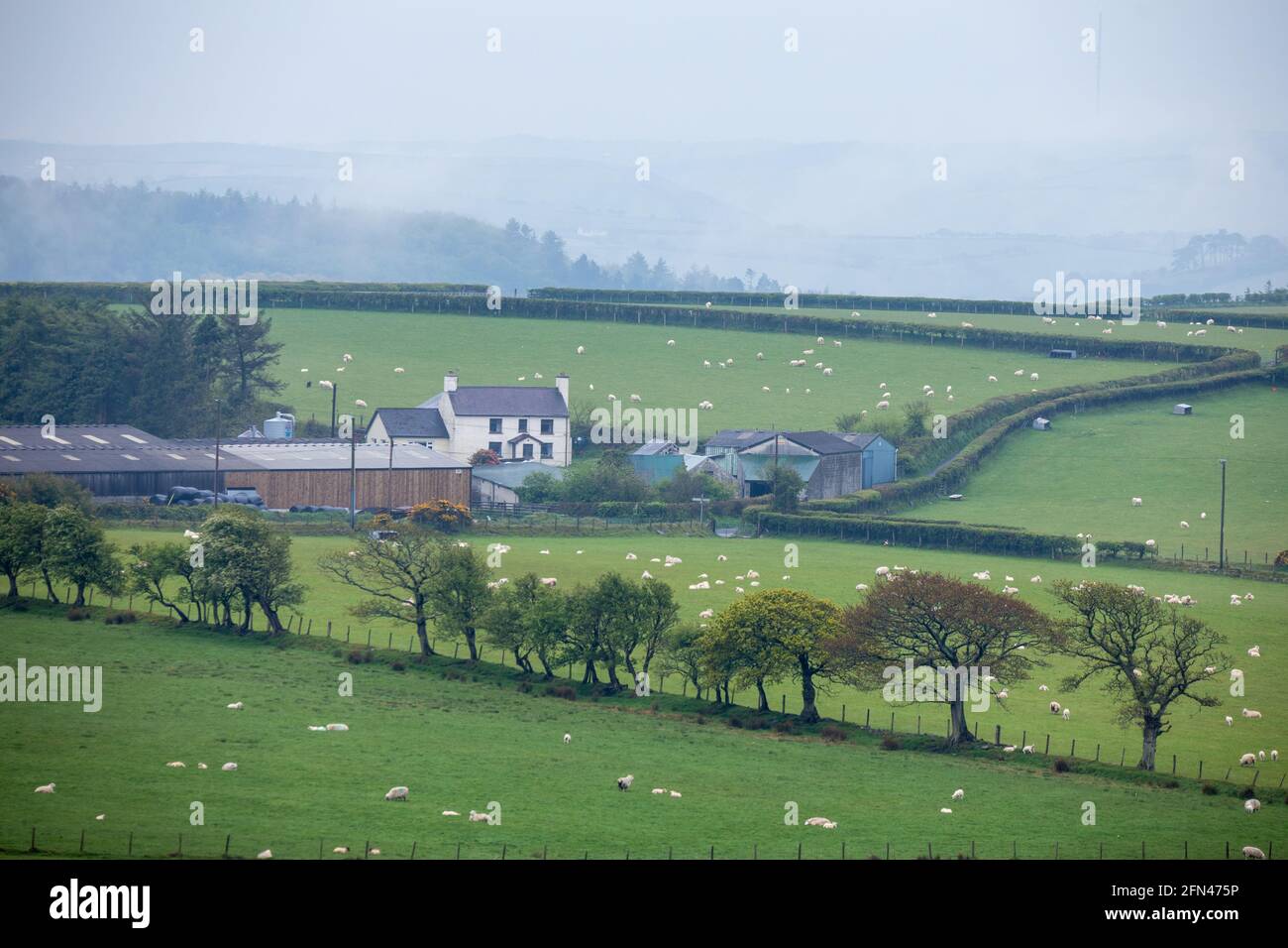 Farming agriculture mid wales landscape hi-res stock photography and ...
