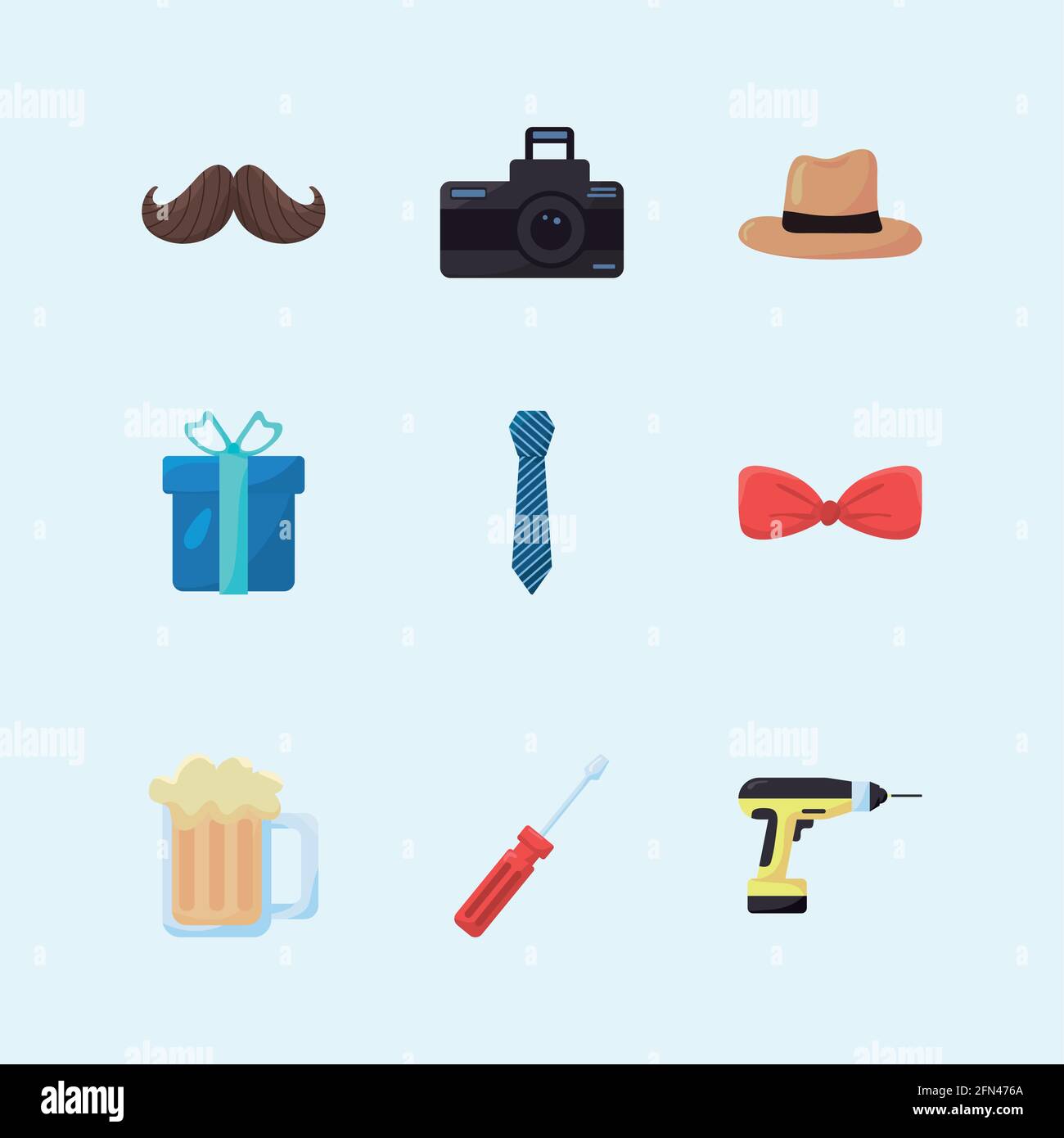 Father of nine Stock Vector Images - Alamy