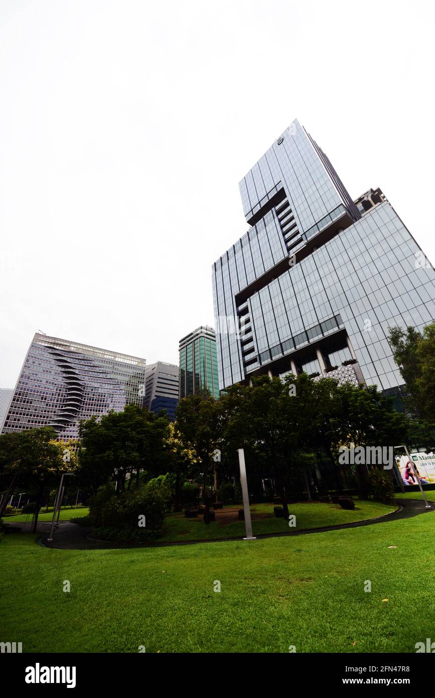 Modern building in the Bonifacio Global City in Metro Manila, The ...