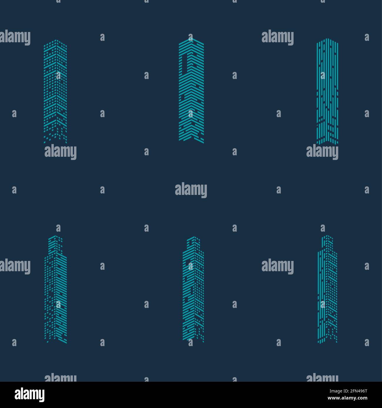 Tall residential buildings in Stock Vector Images - Alamy