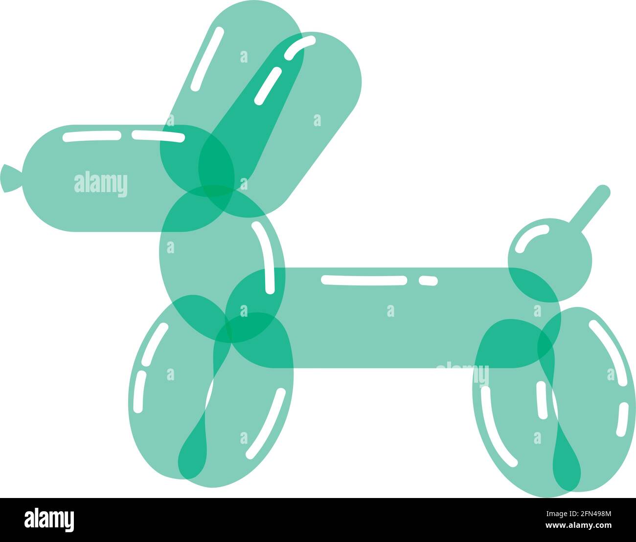dog inflatable balloon Stock Vector Image & Art - Alamy