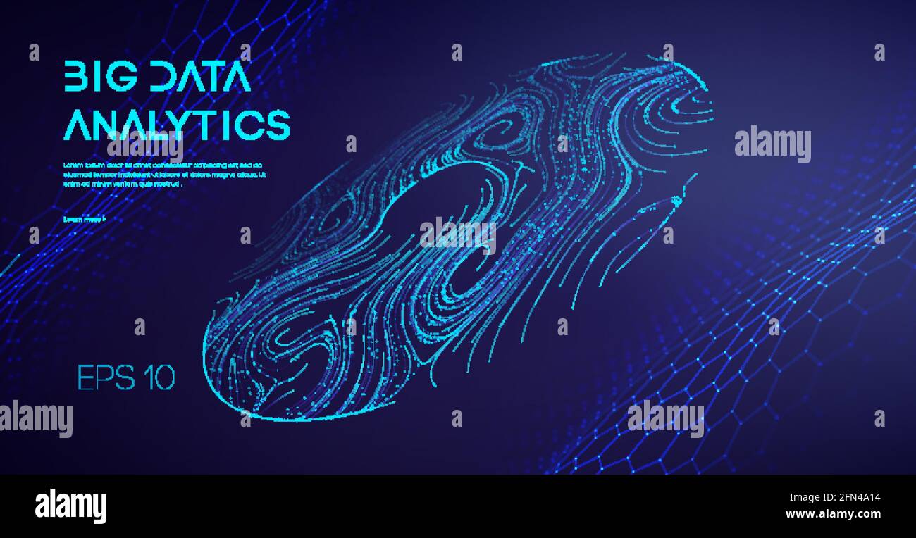 Abstract Big Data Flow Background. Software code agile industrial internet backdrop. Industry ...
