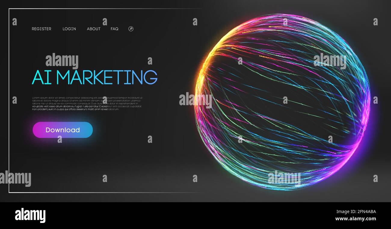 Artificial intelligence digital marketing chatbot. Technology ...