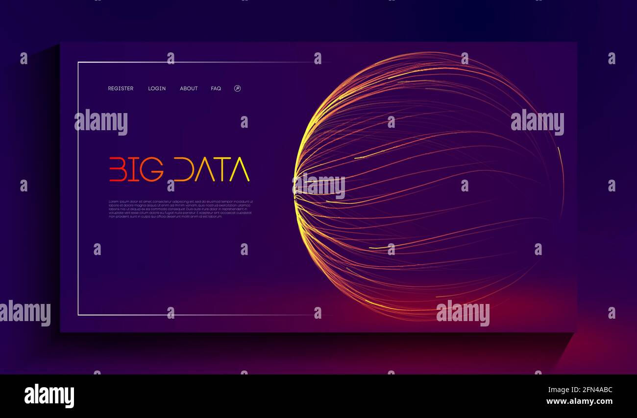Abstract purple big data visualisation on dark blue background ... Abstract purple big data visualisation on dark blue background ...