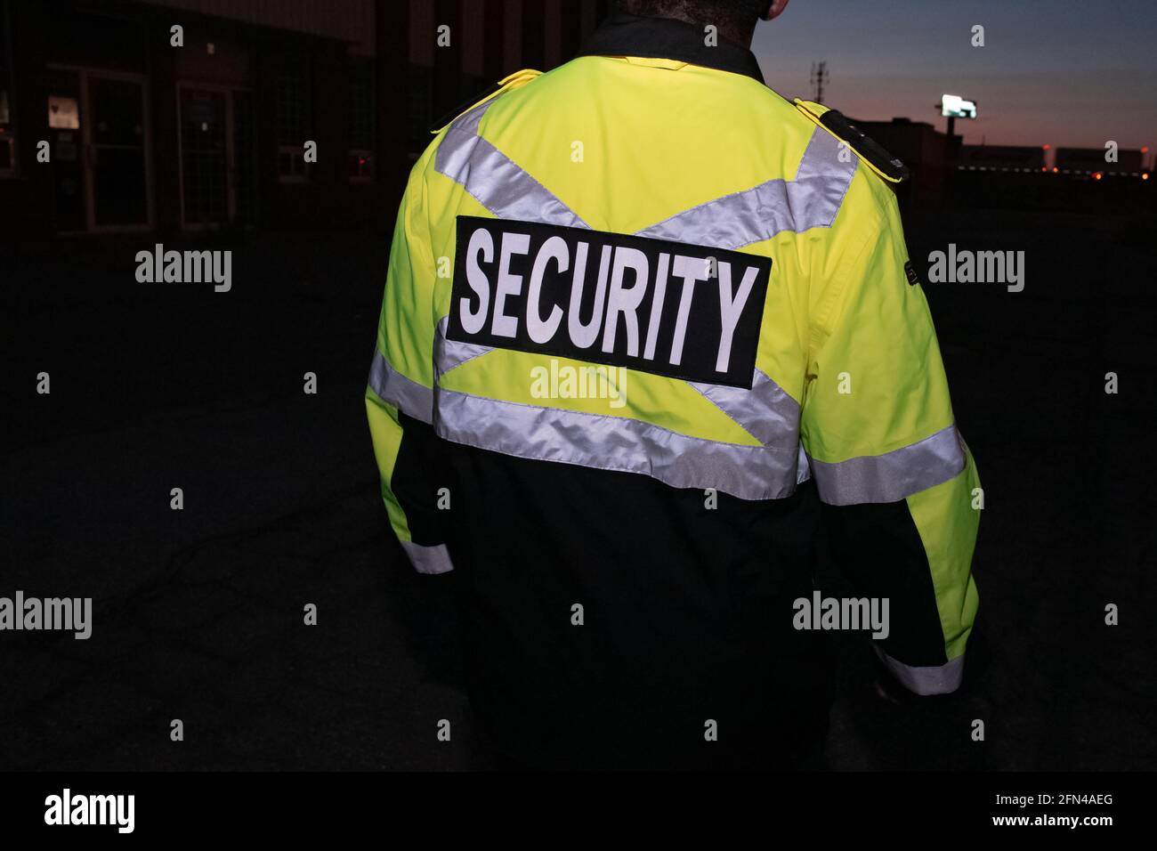 Security guard looking down street hi-res stock photography and images ...