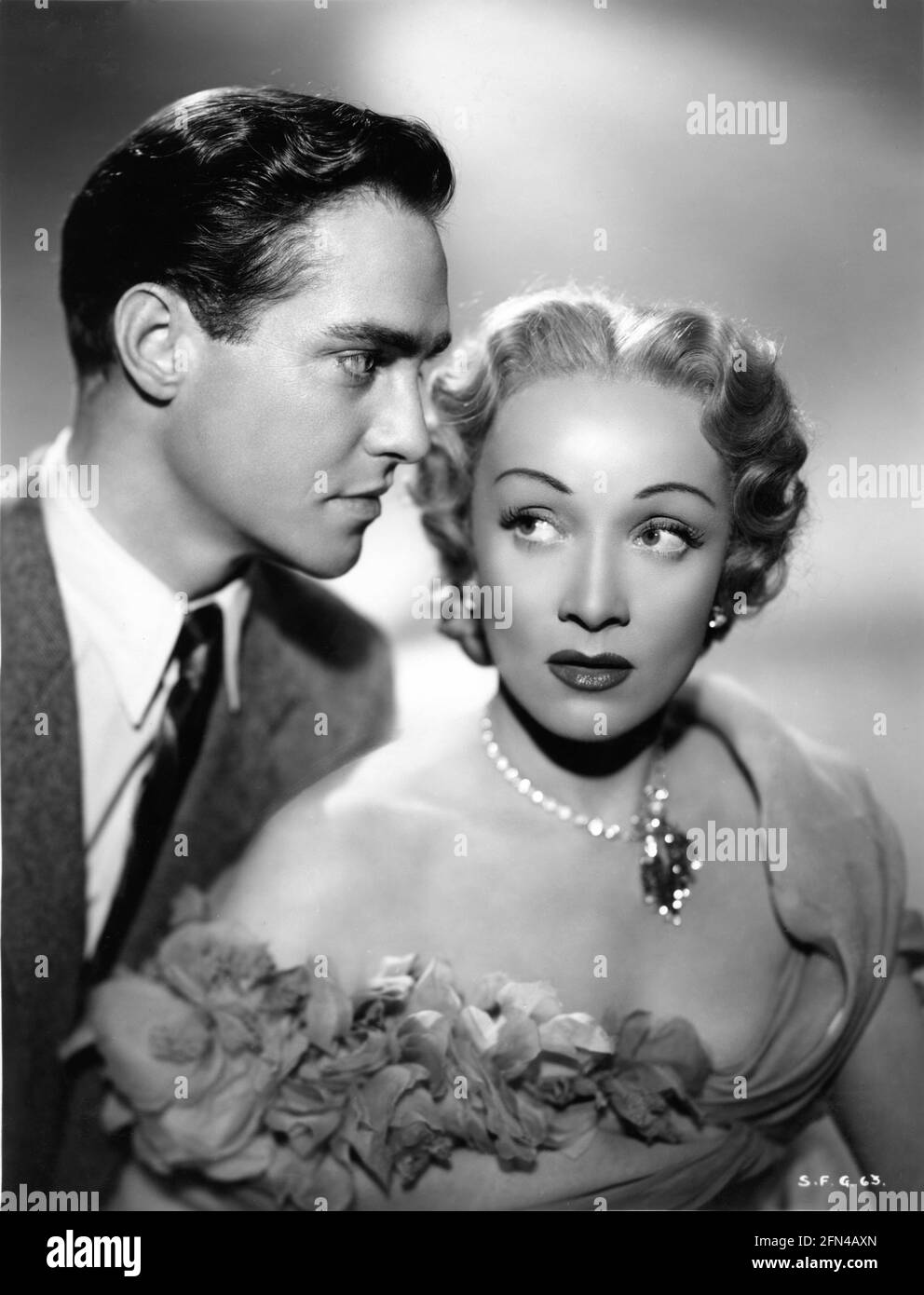 RICHARD TODD and MARLENE DIETRICH Portrait by FRANK BUCKINGHAM for ...