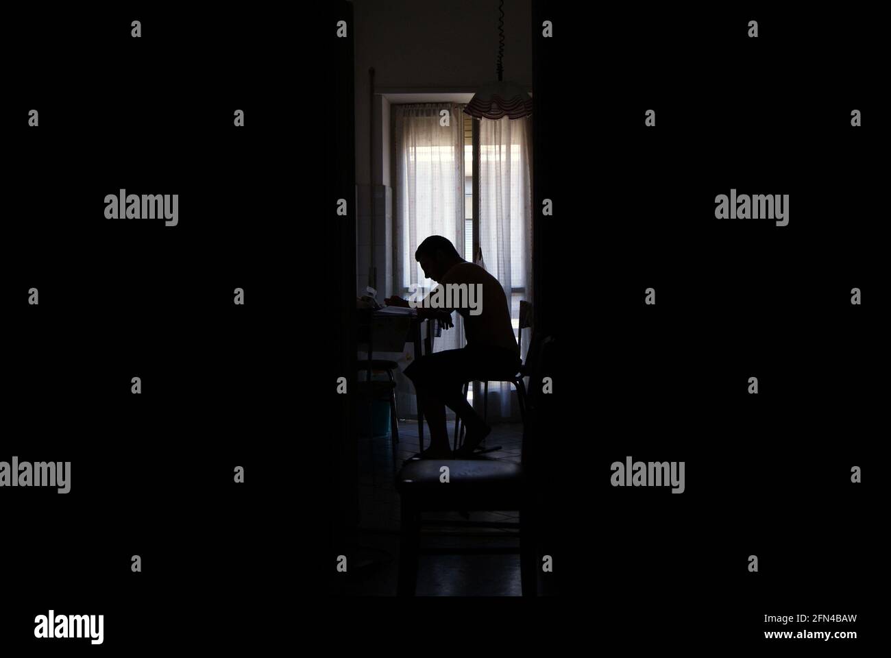 Adult male standing flip flops hi-res stock photography and images - Alamy