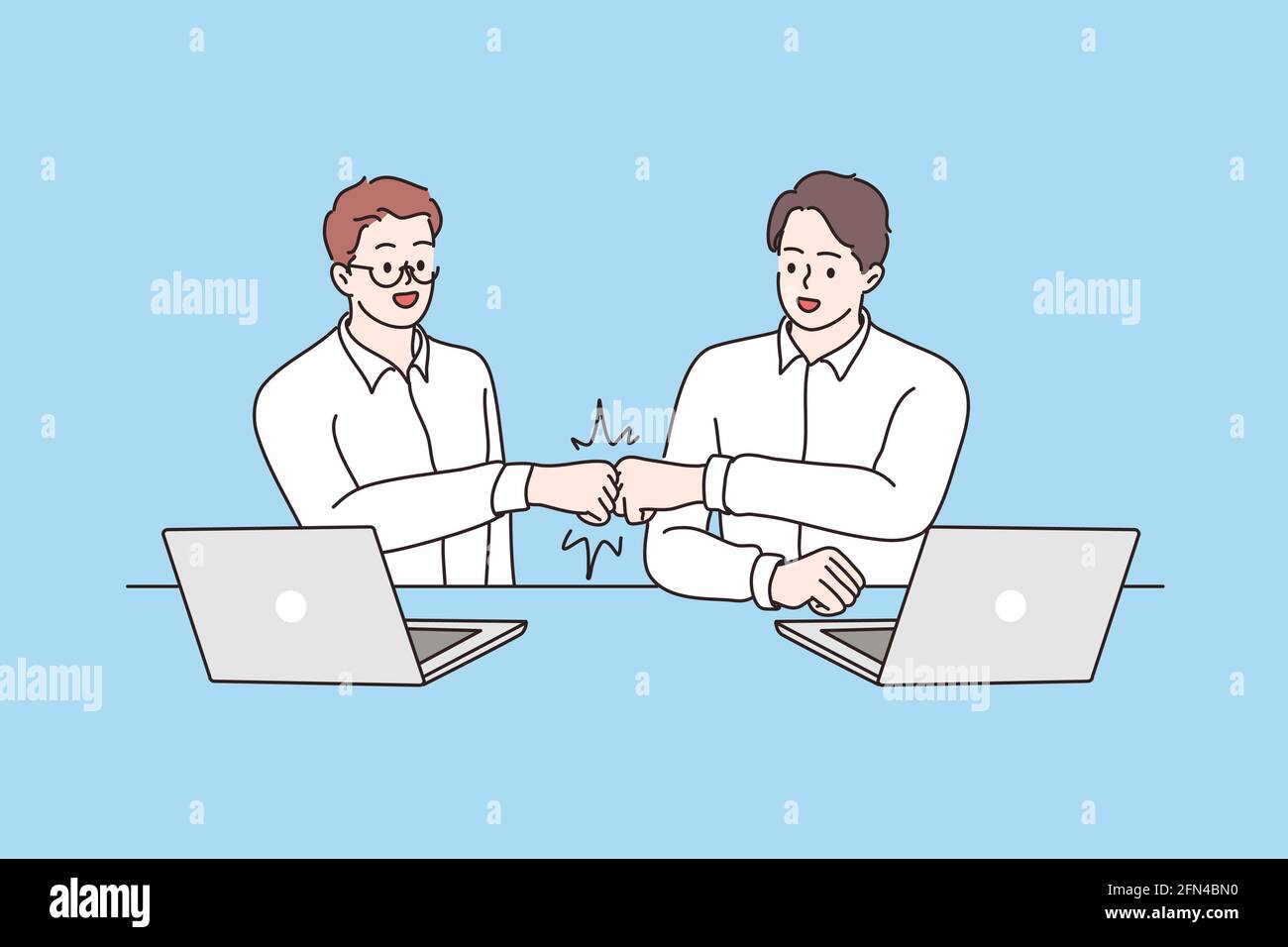 Success, cooperation, agreement concept Stock Vector Image & Art - Alamy
