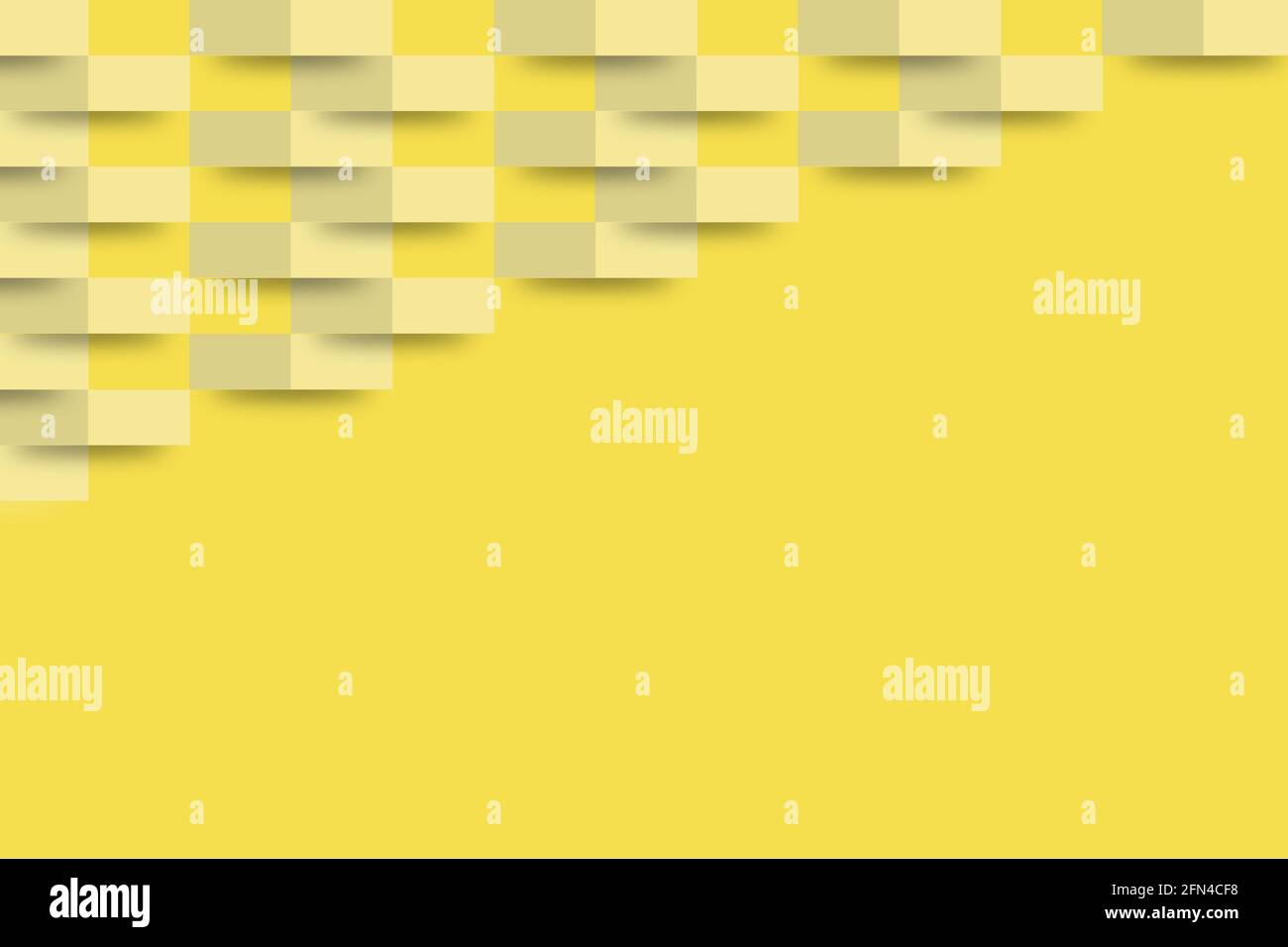 Illuminating yellow 3d texture. Simple clean background with copy space ...