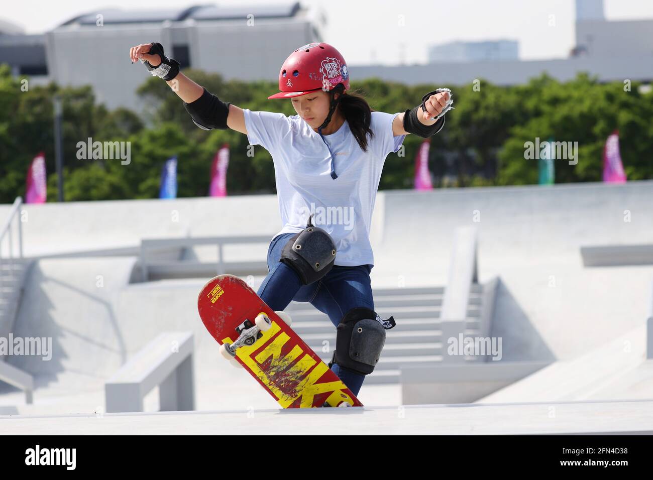 Tokyo, Japan. 14th May, 2021. Reiko Otsuka Skateboarding : READY STEADY ...