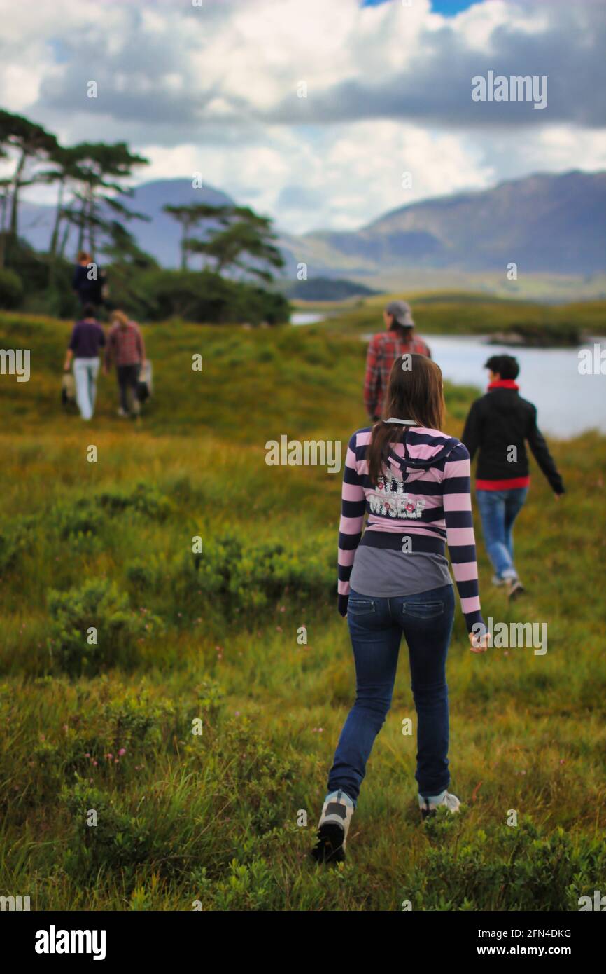 Company young happy tourists hi-res stock photography and images - Alamy