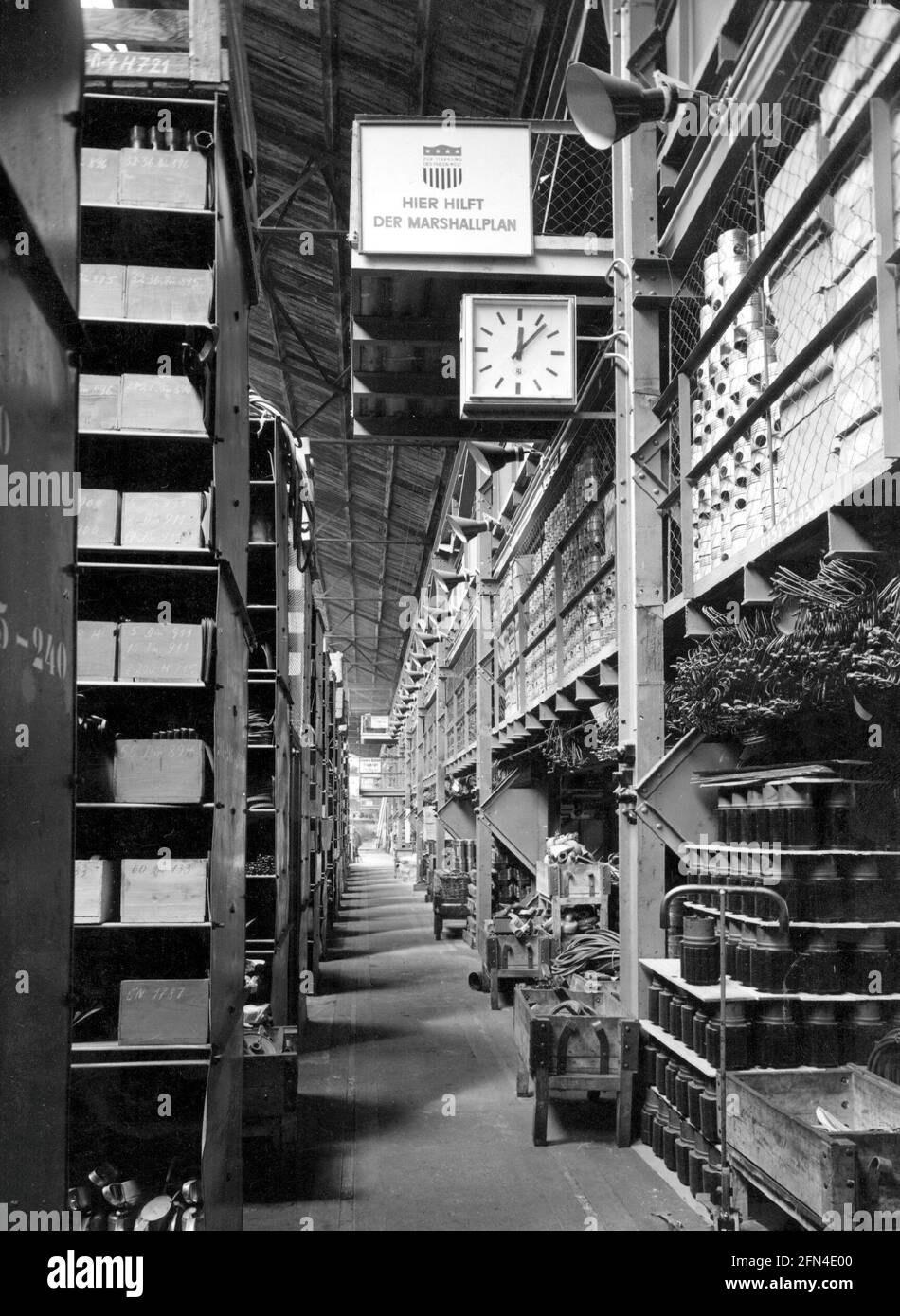 Postwar period reconstruction european recovery hi-res stock ...