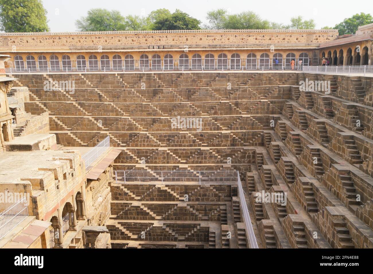 Details of the Chand Baori, the oldest, deepest, and largest step wells ...