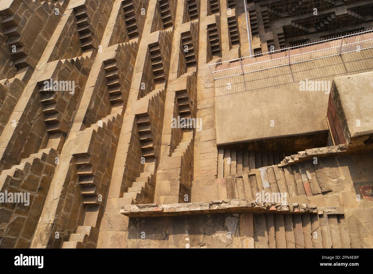 Details of the Chand Baori, the oldest, deepest, and largest step wells ...