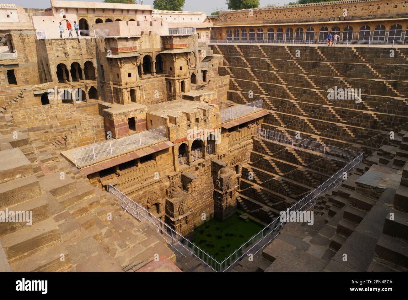 Chand Baori, the oldest, deepest, and largest step wells in the village ...