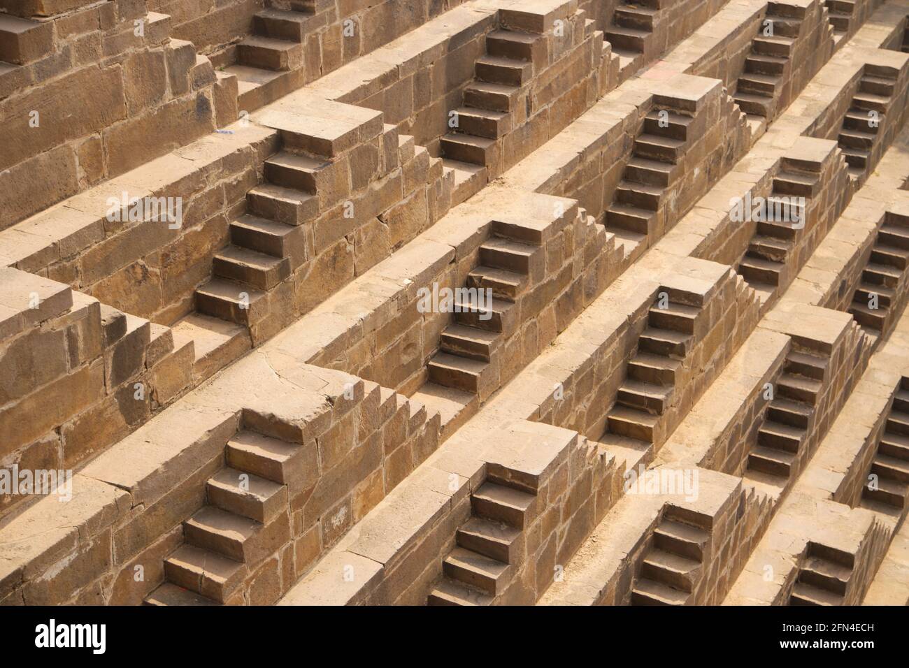 Details of the Chand Baori, the oldest, deepest, and largest step wells ...