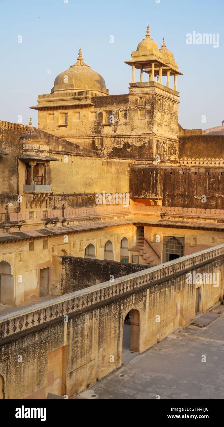 Vertical shot of the majestic Amber Fort near Jaipur, Rajasthan, India ...