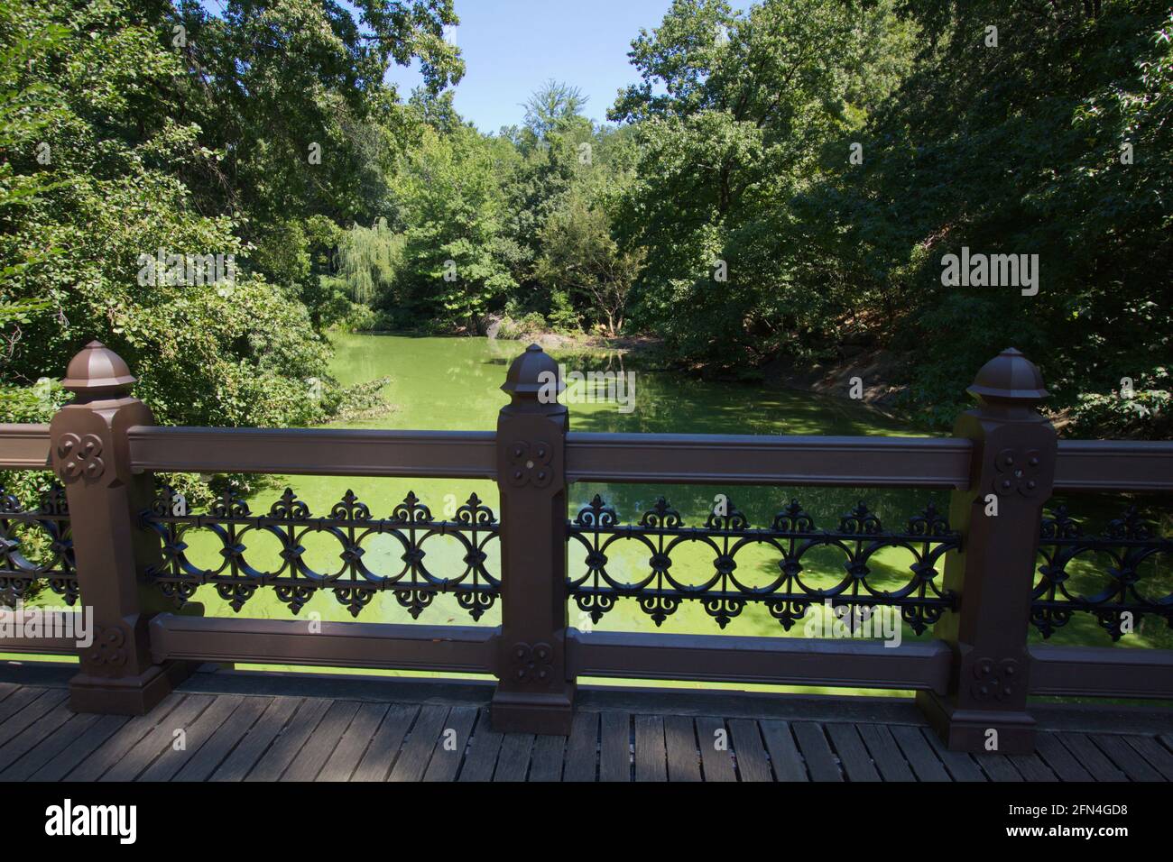 The Oak Bridge in Central Park in New York Stock Photo - Alamy