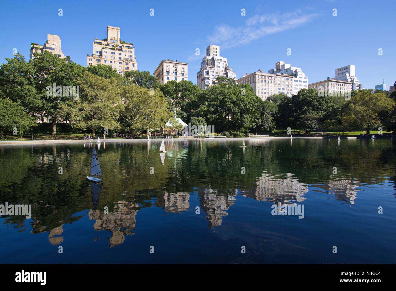 Conservatory Water in Central Park in New York Stock Photo - Alamy