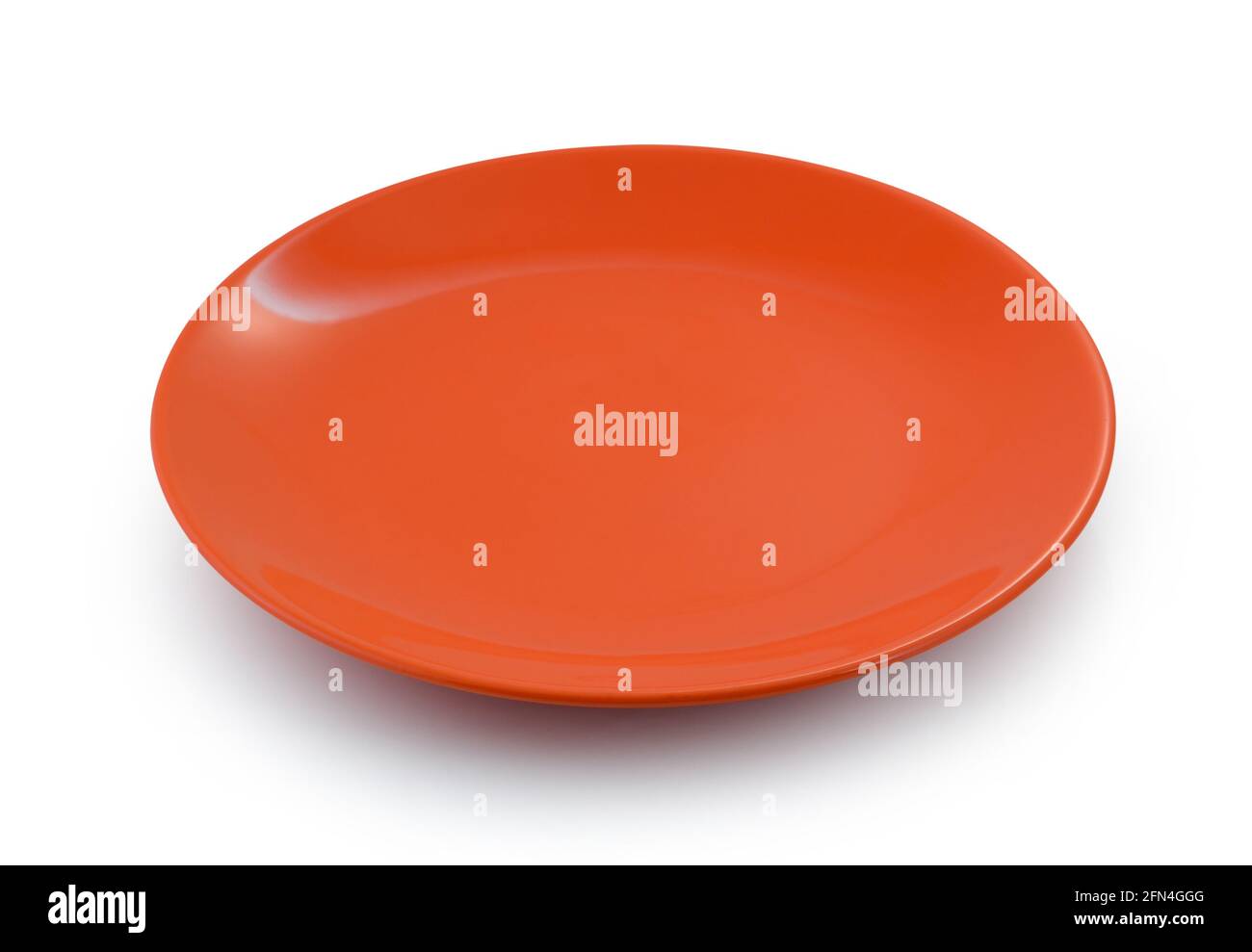 empty plate isolated on white background Stock Photo - Alamy