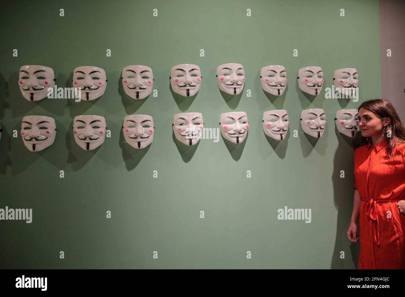 London, UK. 14th May, 2021. Emma Stirling-Middleton the Curator at the ...