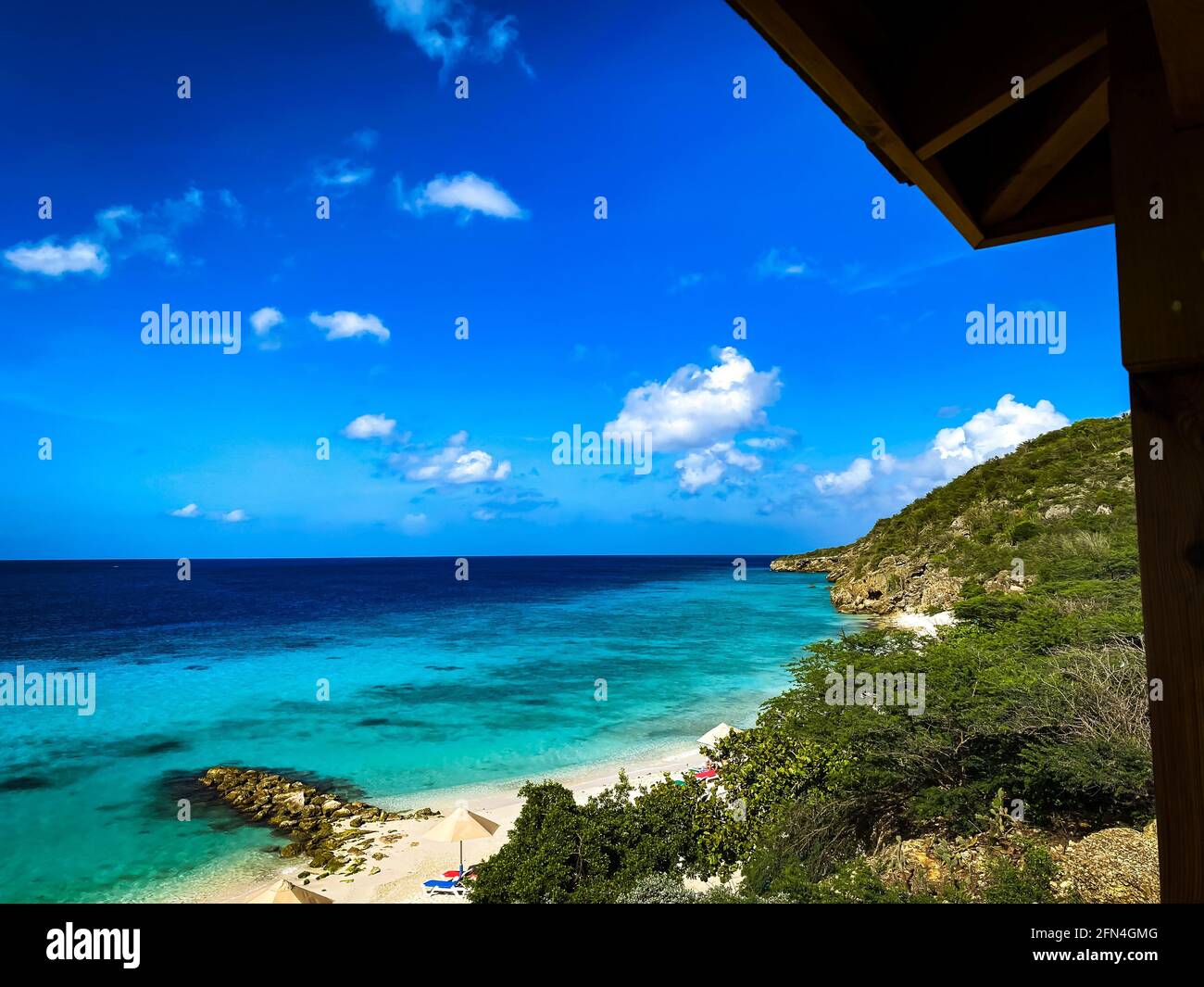 Beautiful shot of Playa Porto Marie in Curacao Stock Photo - Alamy