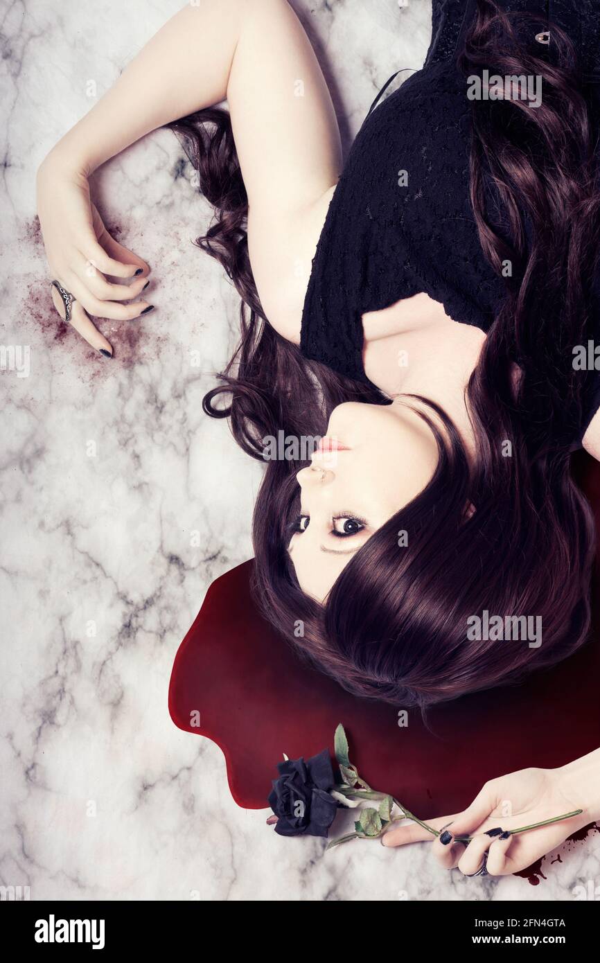 Dead Woman Lying On The Floor High Resolution Stock Photography and ...