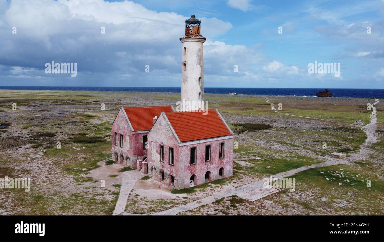 Lighthouse on the island of Klein Curacao Stock Photo - Alamy