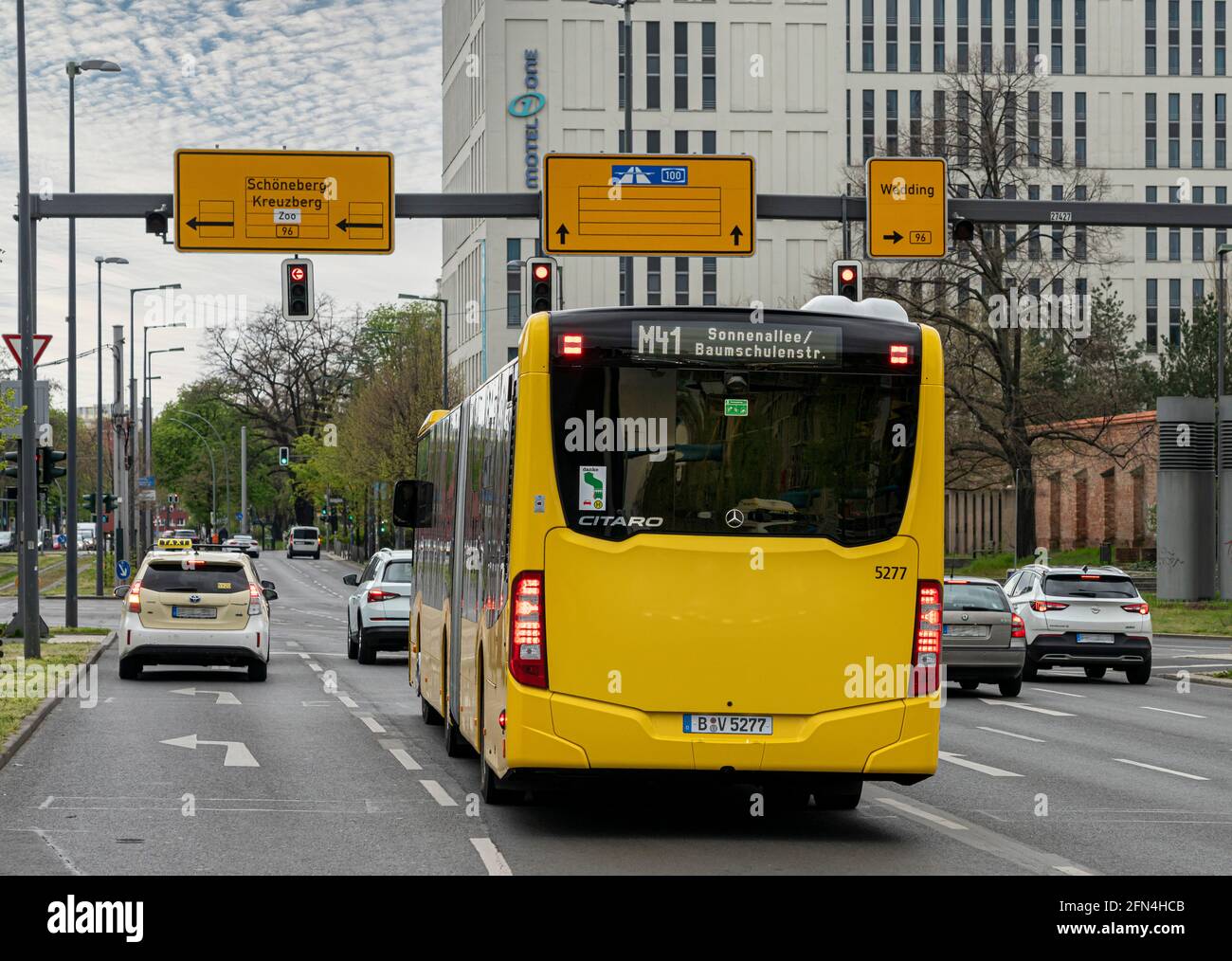 Yellow bvg bus hi-res stock photography and images - Alamy