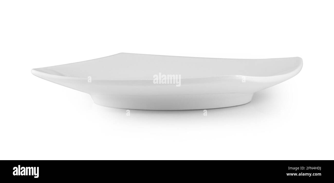 white plate isolated on white background Stock Photo - Alamy
