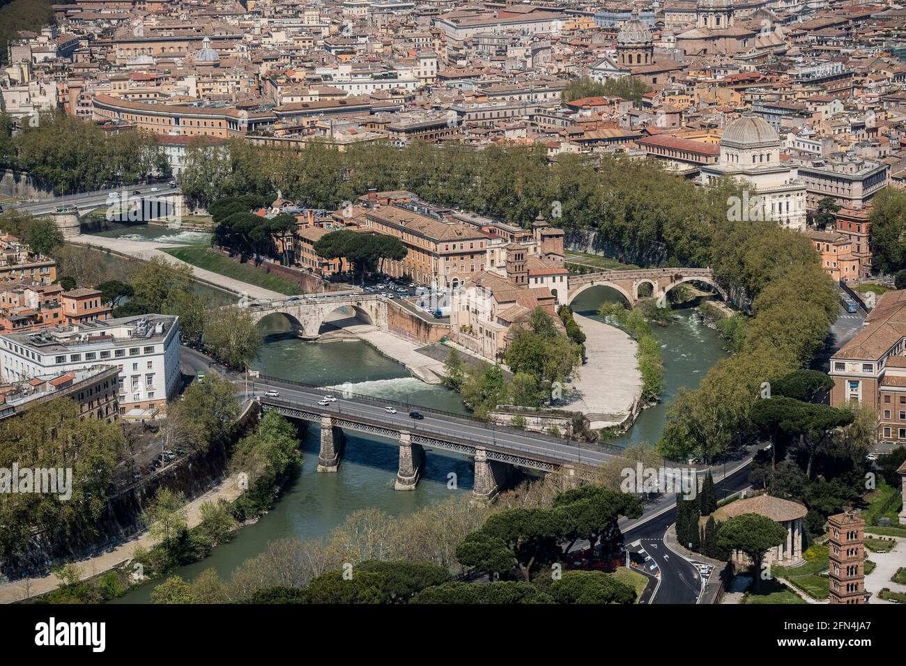 Rome tiberina aerial hi-res stock photography and images - Alamy