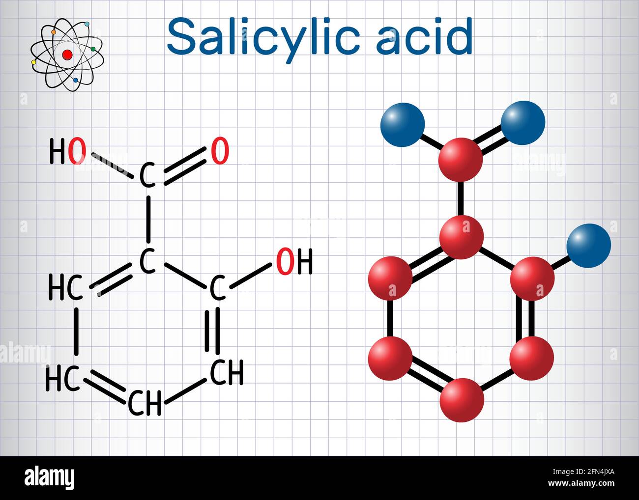 Salicylic Acid Structural Formula