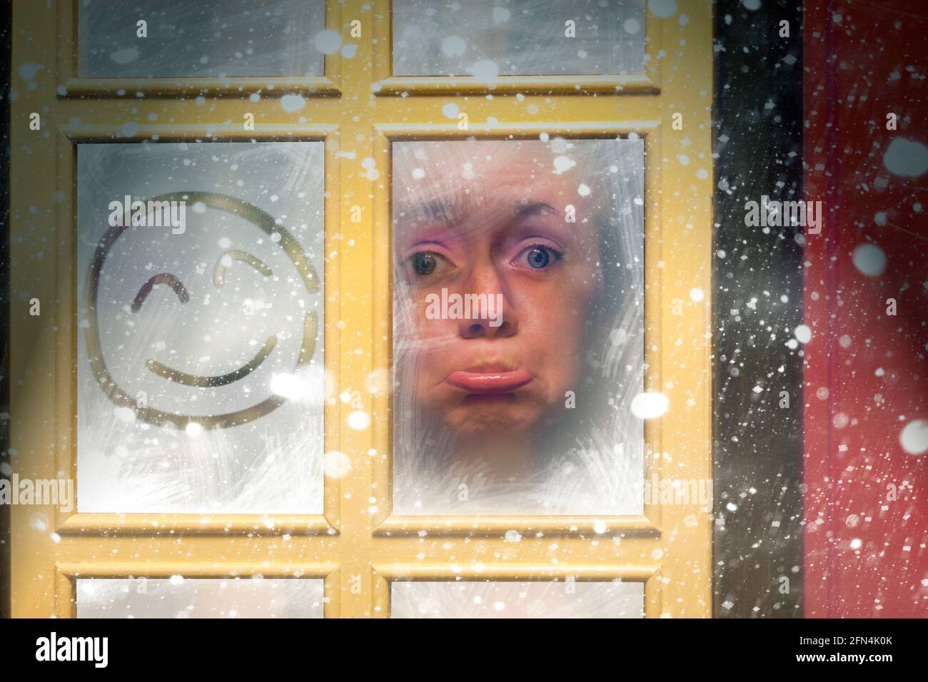 Faces In A Window High Resolution Stock Photography and Images - Alamy