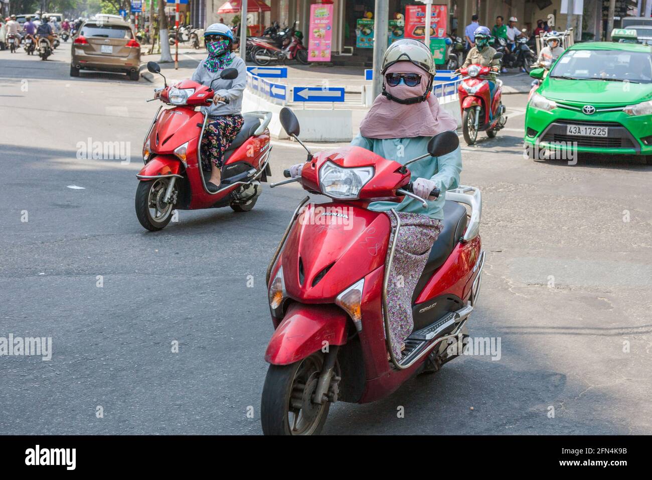 Vietnamese female wearing complete full length body covering whilst ...