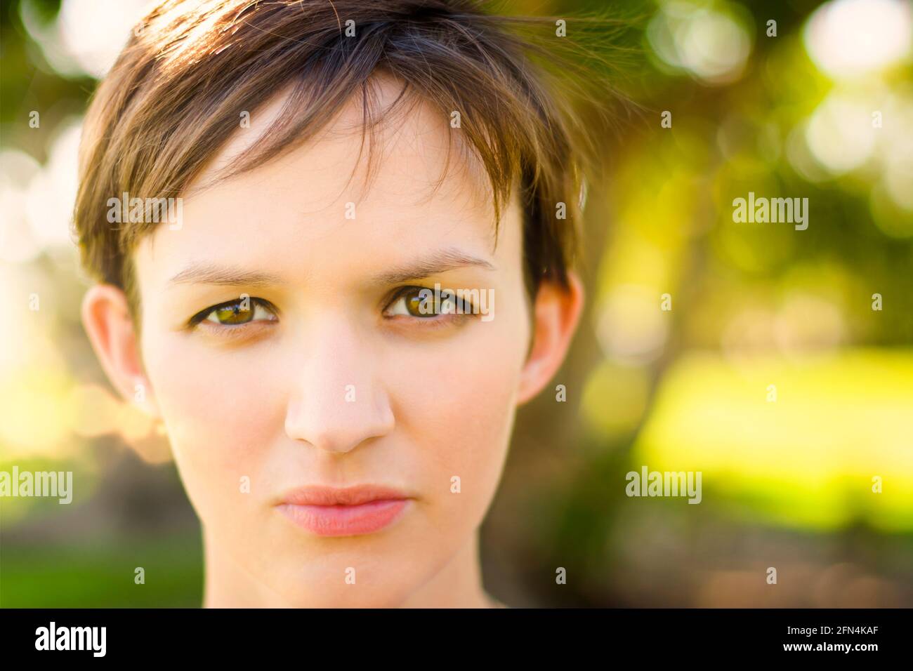 Stern Face Woman High Resolution Stock Photography and Images - Alamy