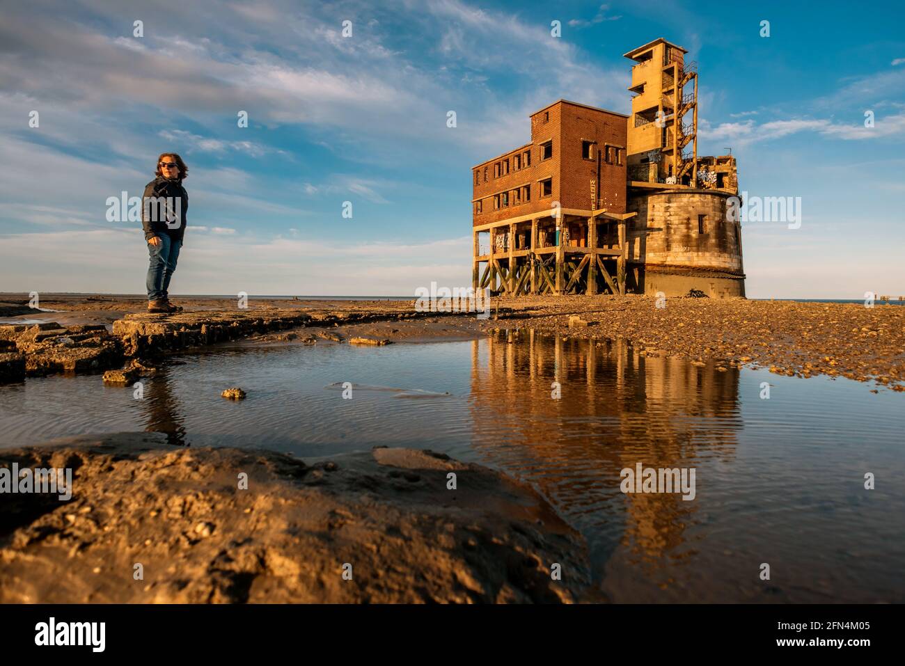 Cooling, May 11th 2021: The Grain Tower Battery off the Isle of Grain ...