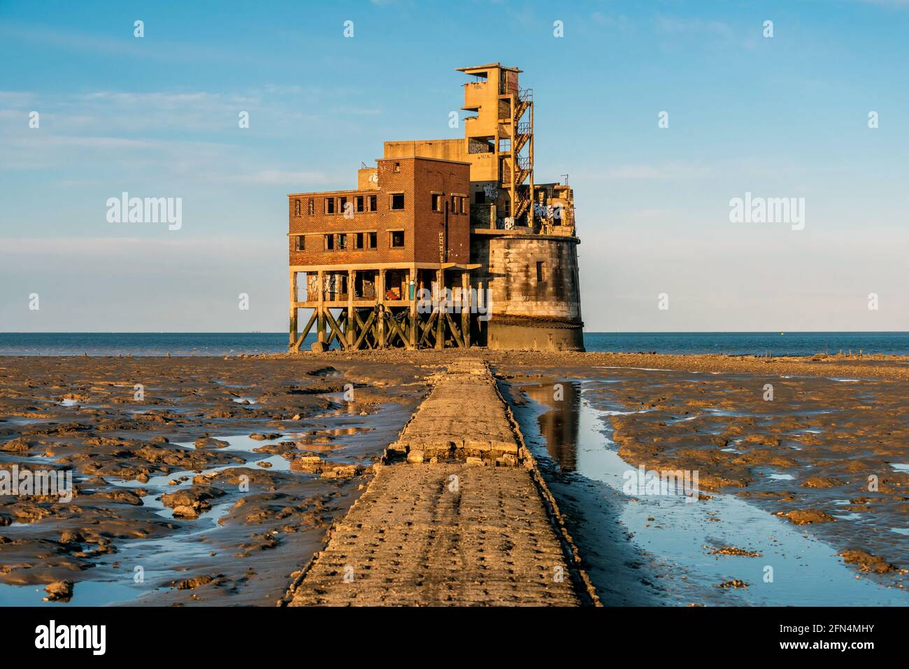 Cooling, May 11th 2021: The Grain Tower Battery off the Isle of Grain ...
