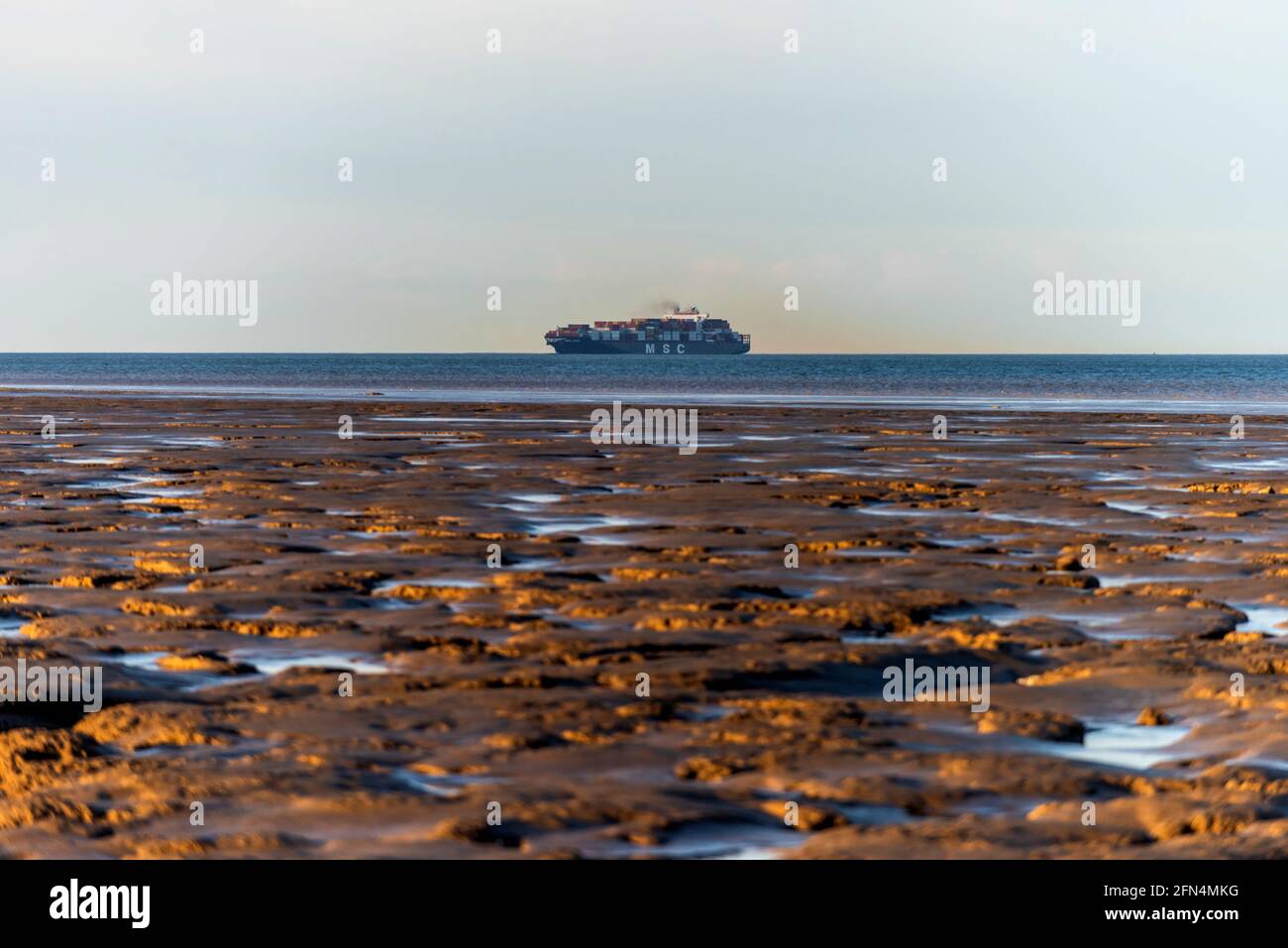 Cooling, May 11th 2021: The coastline on the Isle of Grain on the Hoo ...
