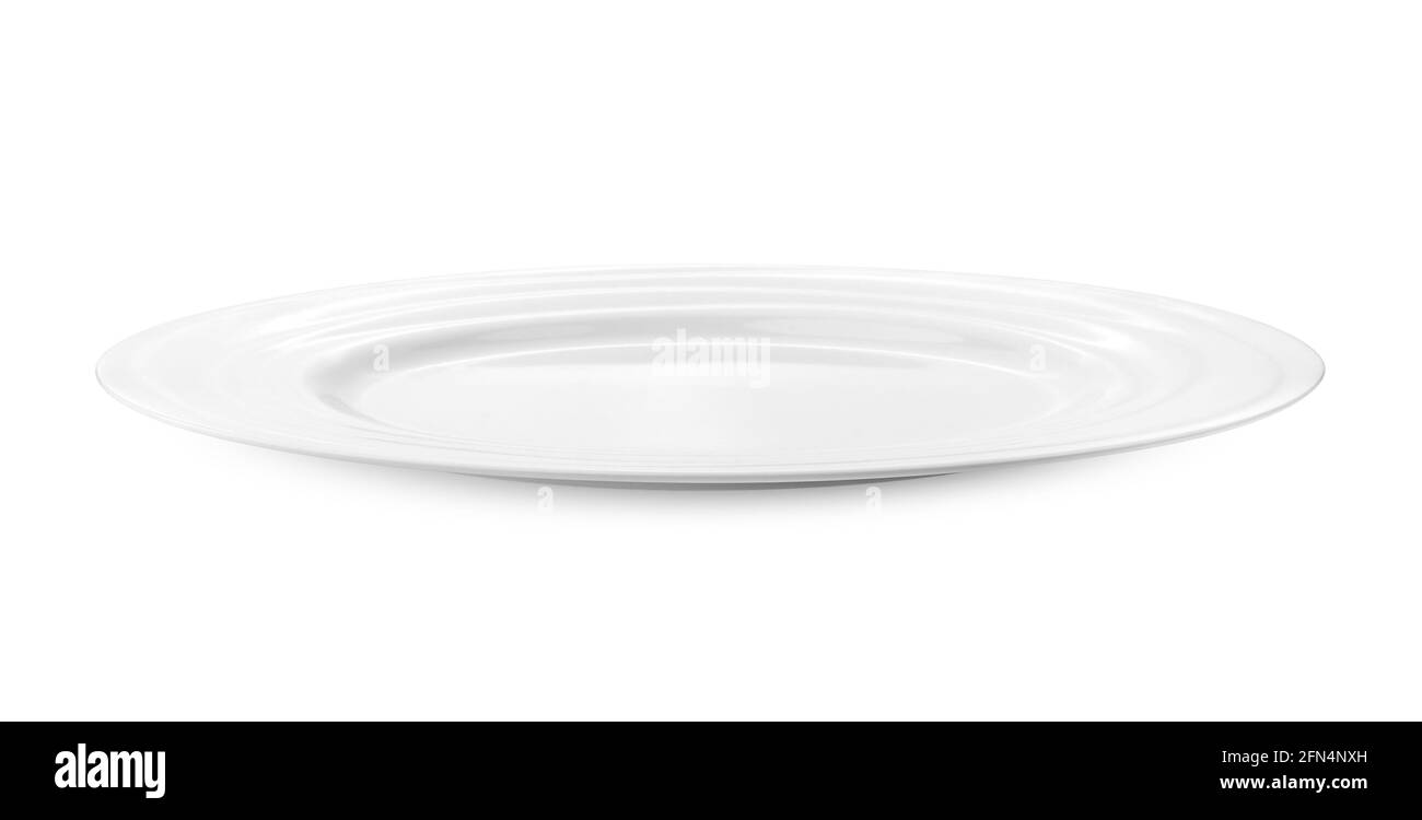 white plate on white background Stock Photo - Alamy