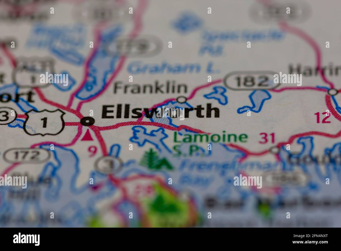 Ellsworth Map High Resolution Stock Photography and Images - Alamy