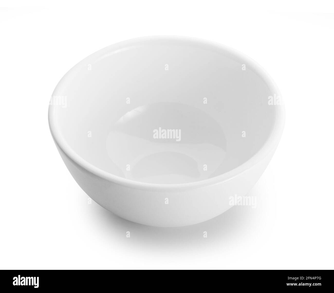 empty bowl on white background Stock Photo - Alamy