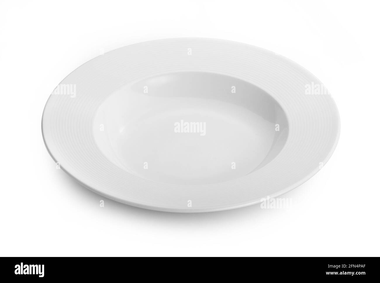 white plate isolated on white background Stock Photo - Alamy