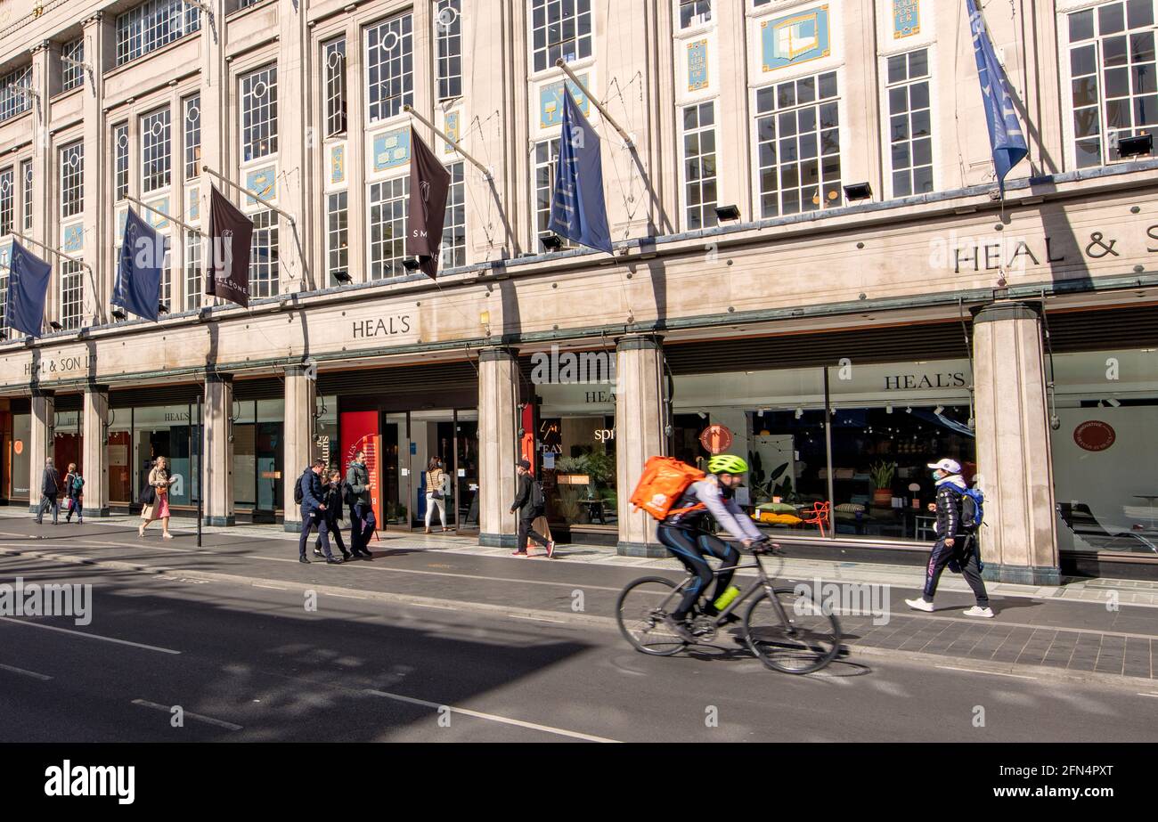 Frontage of Heal's (Heal and Son Ltd), an upmarket furniture store in ...