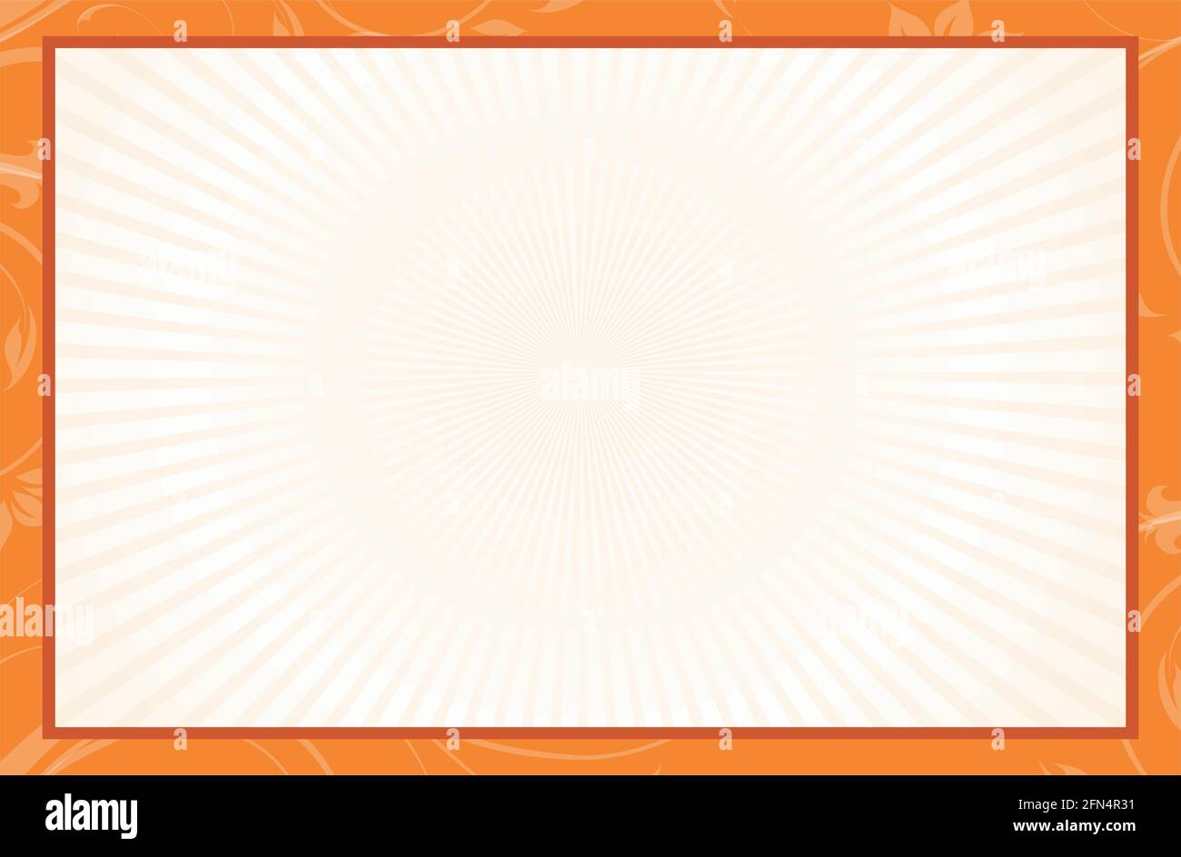 Orange frame on a blank background, copyspace Stock Photo - Alamy