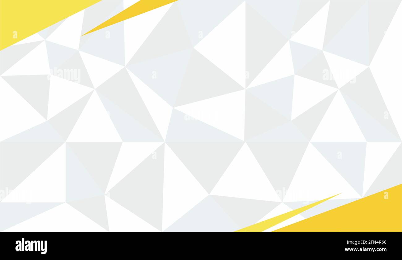 Copy space background with angular shapes, yellow in the corners Stock ...